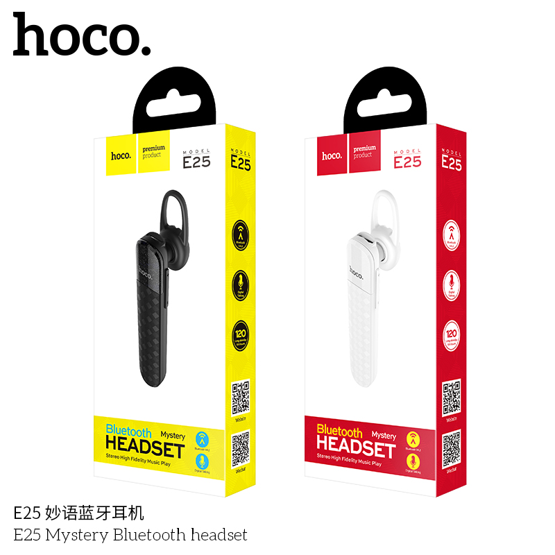 HOCO E25 Mystery Bluetooth Headset In-ear Single Earphone with Mic ...